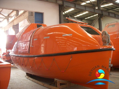 Solas Approved Partially Enclosed Life Boat FRP Lifeboat with Platform ...