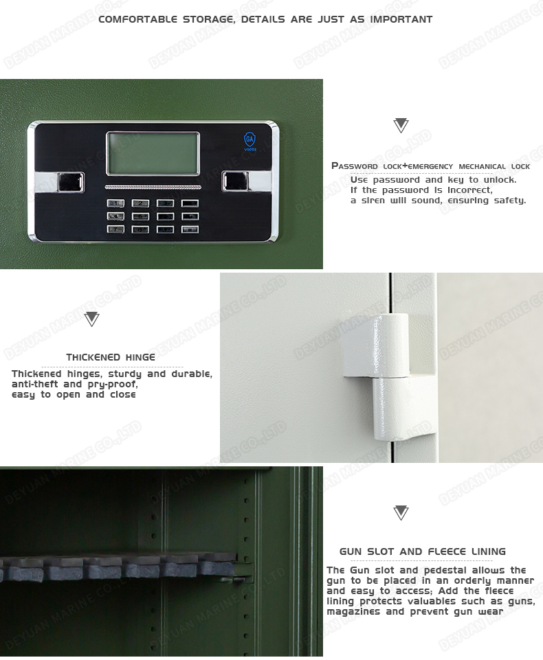 Grey White Color Multi-purpose Rifle Gun Safe Cabinet from China ...