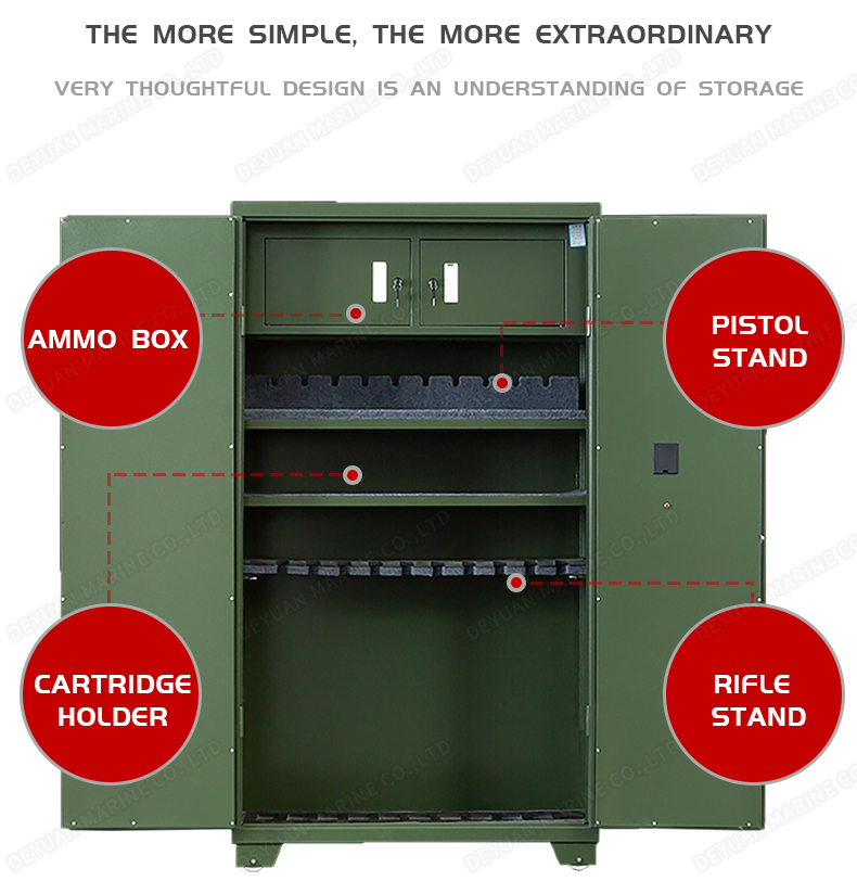 Army Green Color Multi-purpose Rifle Gun Safe Cabinet from China ...