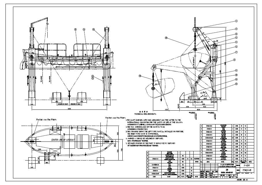 SOLAS Approval FRP Material Marine Open Type Used Rescue Lifeboats from ...
