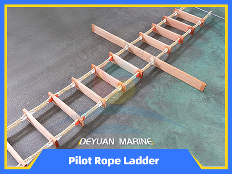 Marine Wooden Pilot Rope Ladder MED Approved --Deyuan Marine ...